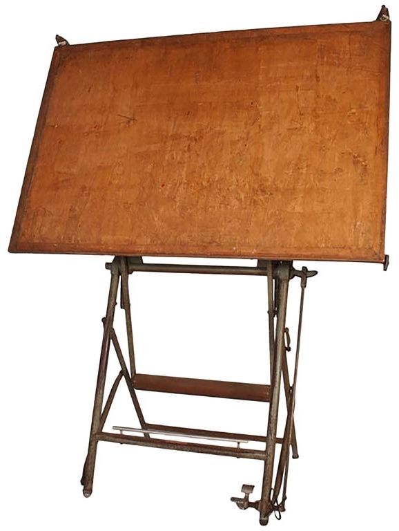 Vintage Architect Drafting Table, circa 1940 | ÆRENA Galleries & Gardens